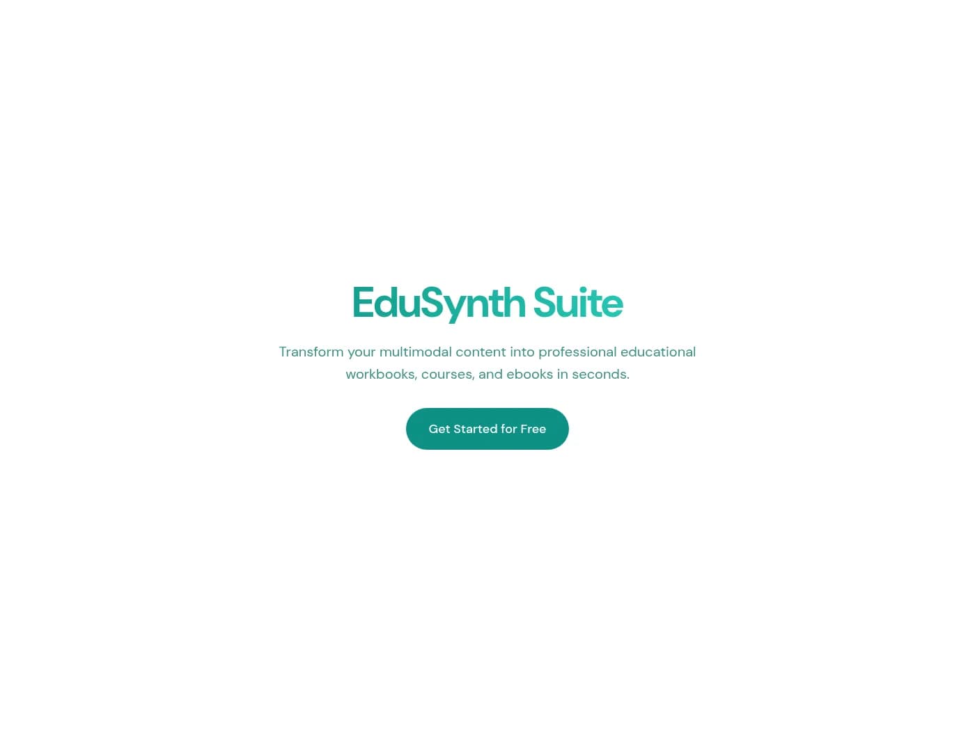 EduSynth Multimodal Suite
