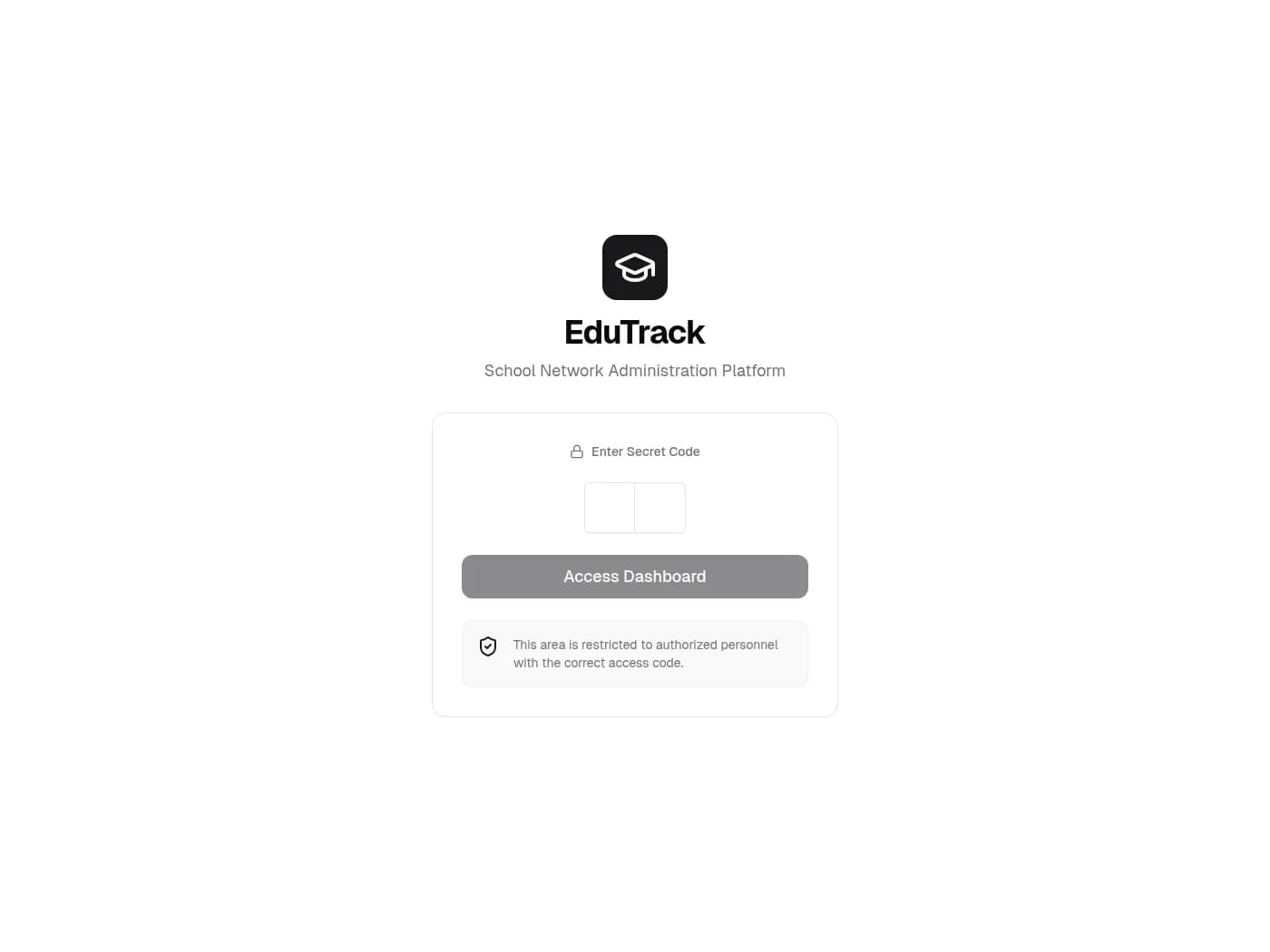 EduTrack Dashboard