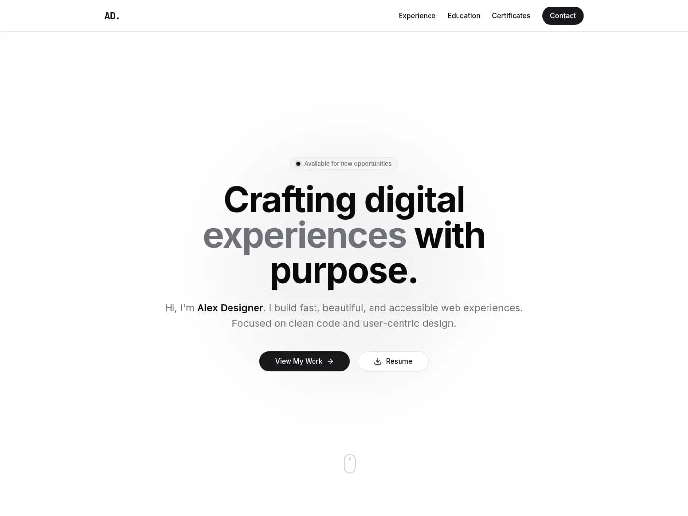 EduWork Portfolio Site