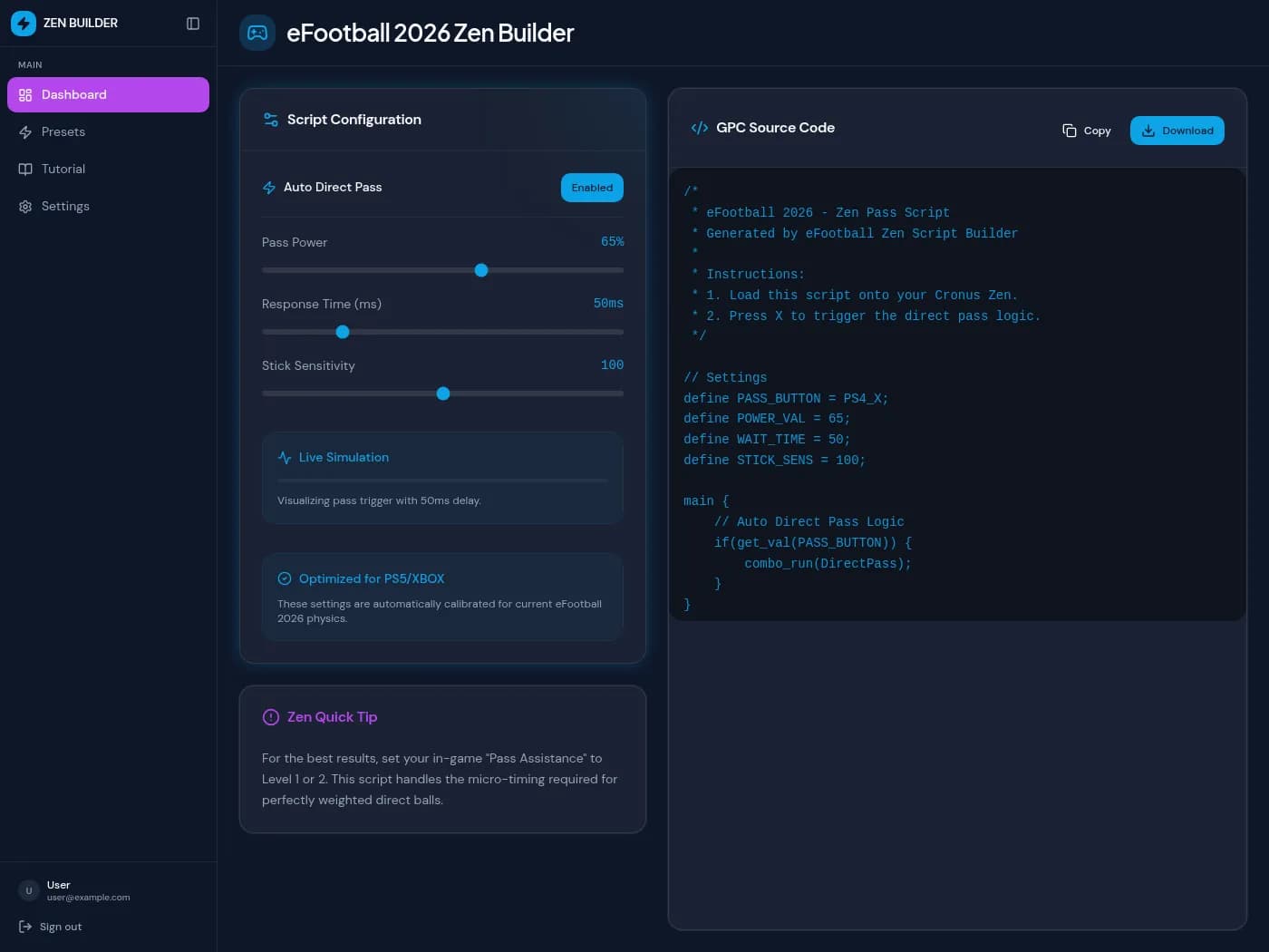 eFootball Zen Pass Script