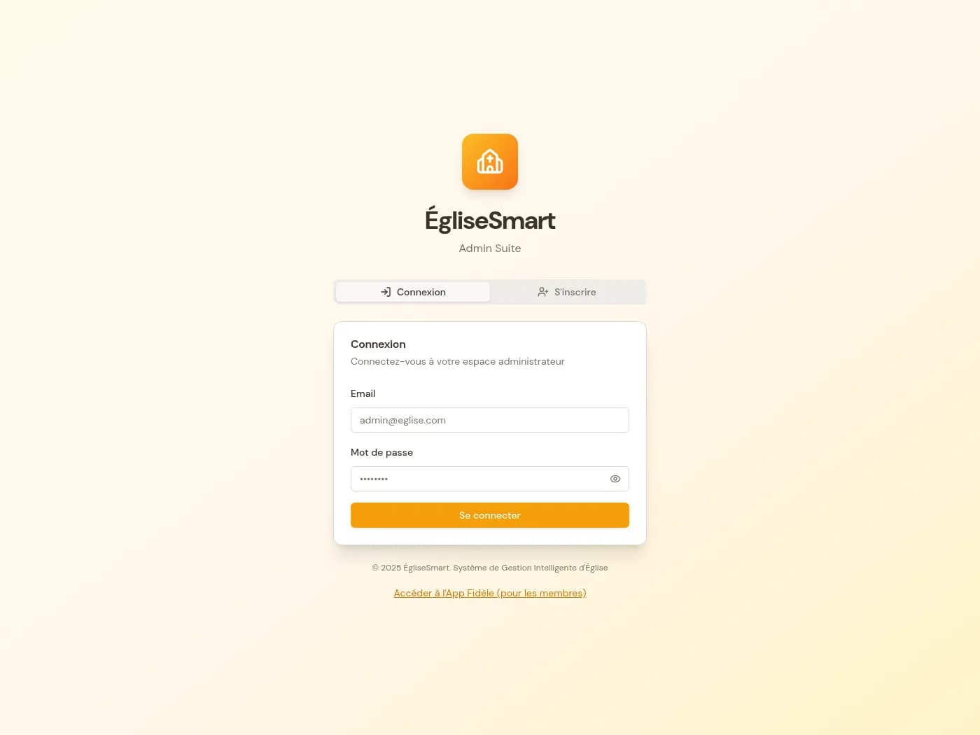 ÉgliseSmart Admin Suite