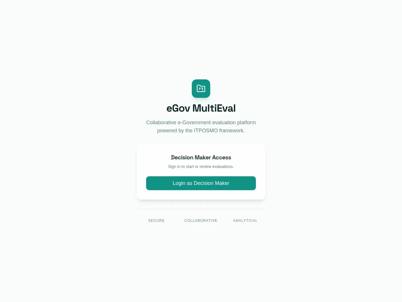 eGov MultiEval Platform