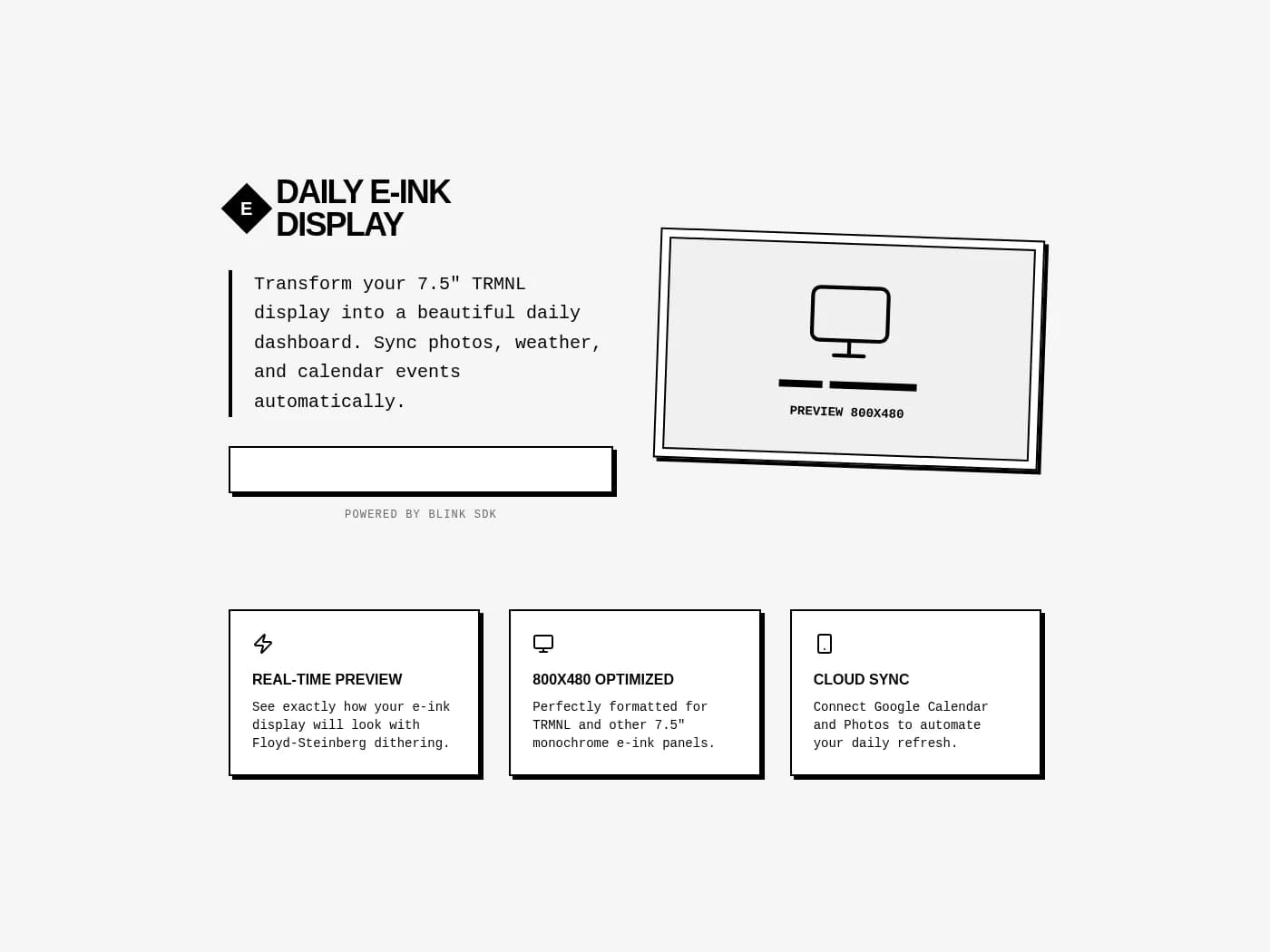 Daily E-Ink Display