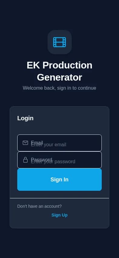 EK Production Generator