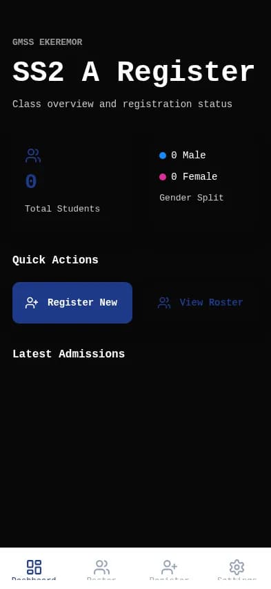 GMSS Ekeremor Student Register