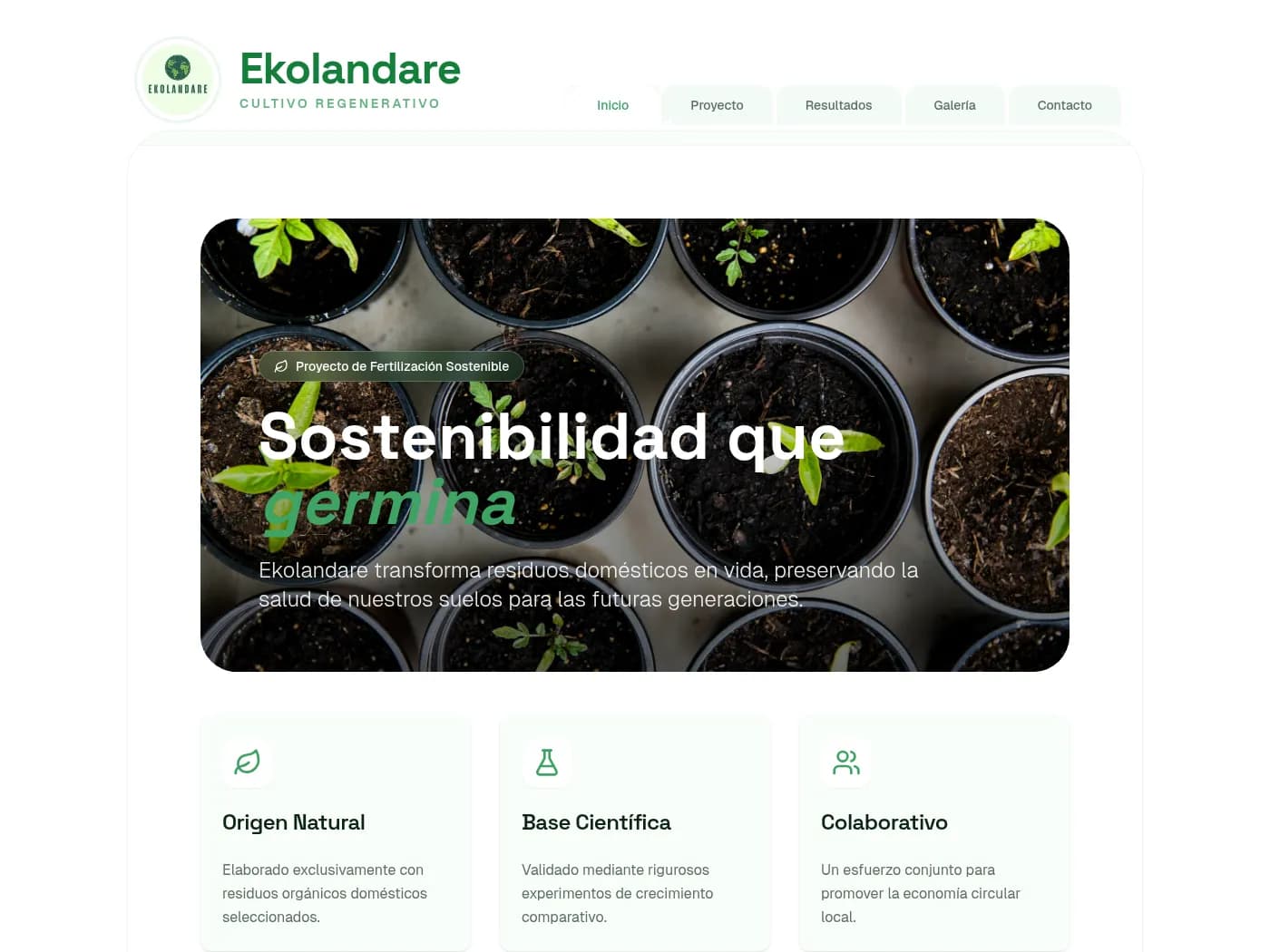 EkoLandare Web Redesign