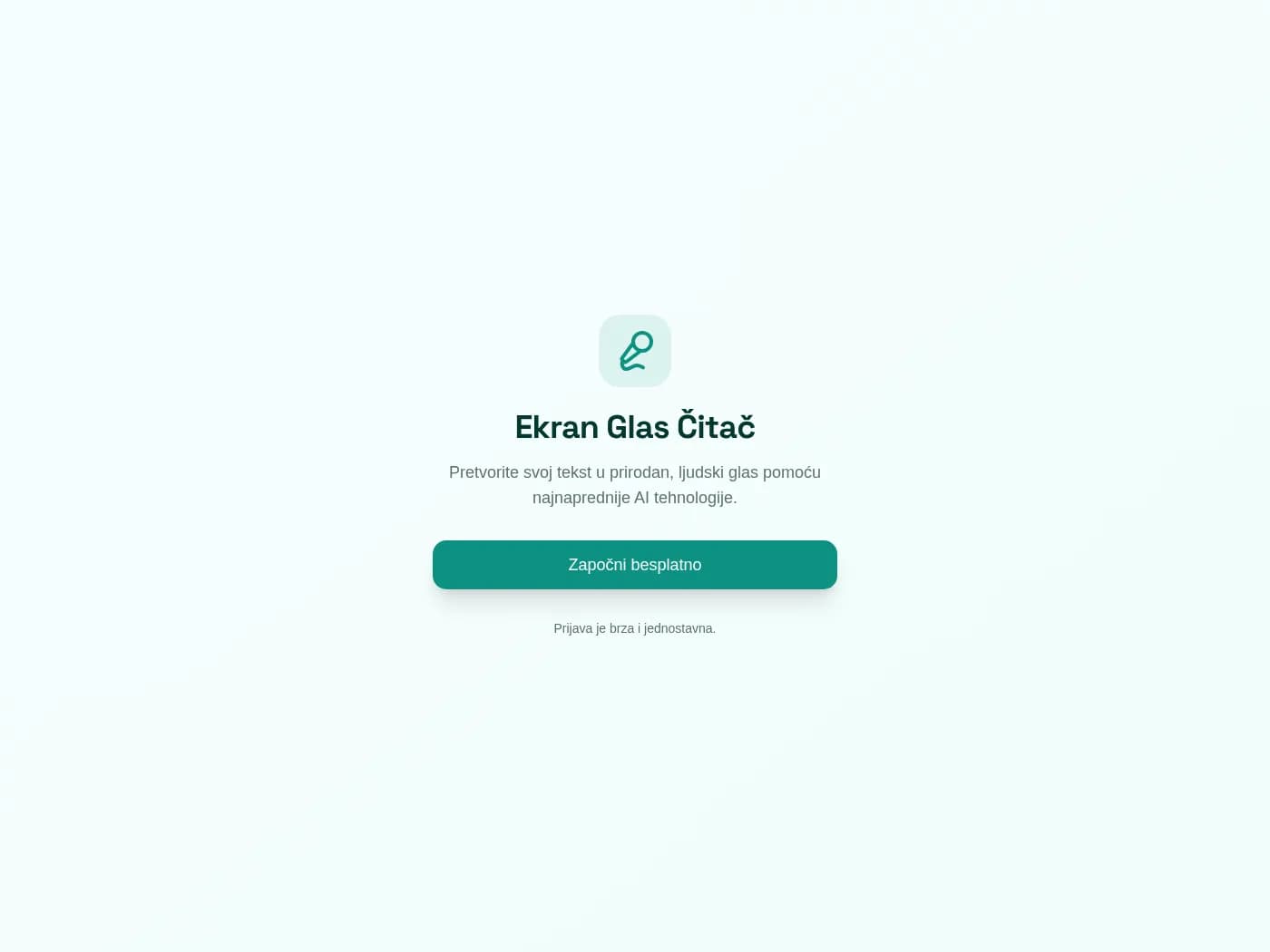 Ekran Glas Čitač