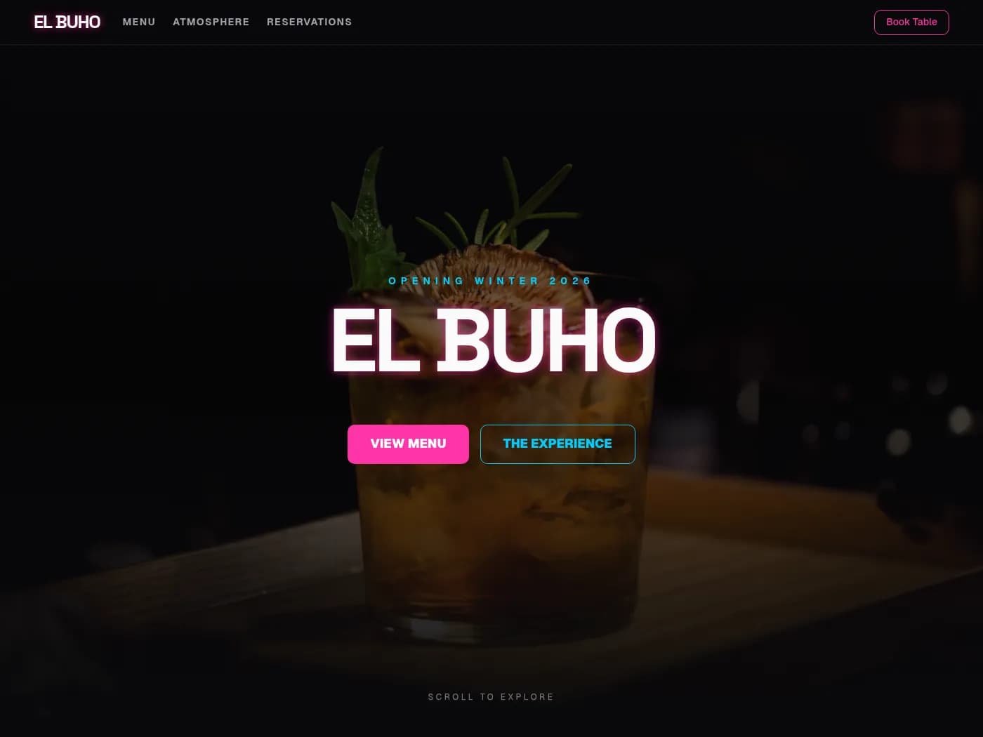 El Buho Restaurant Site
