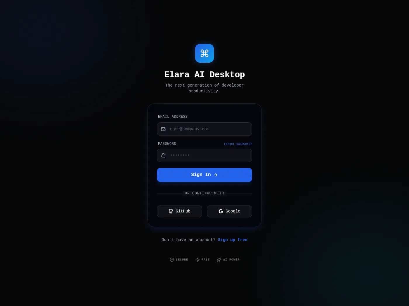 Elara AI Desktop