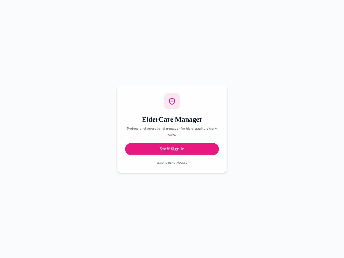 ElderCare Manager