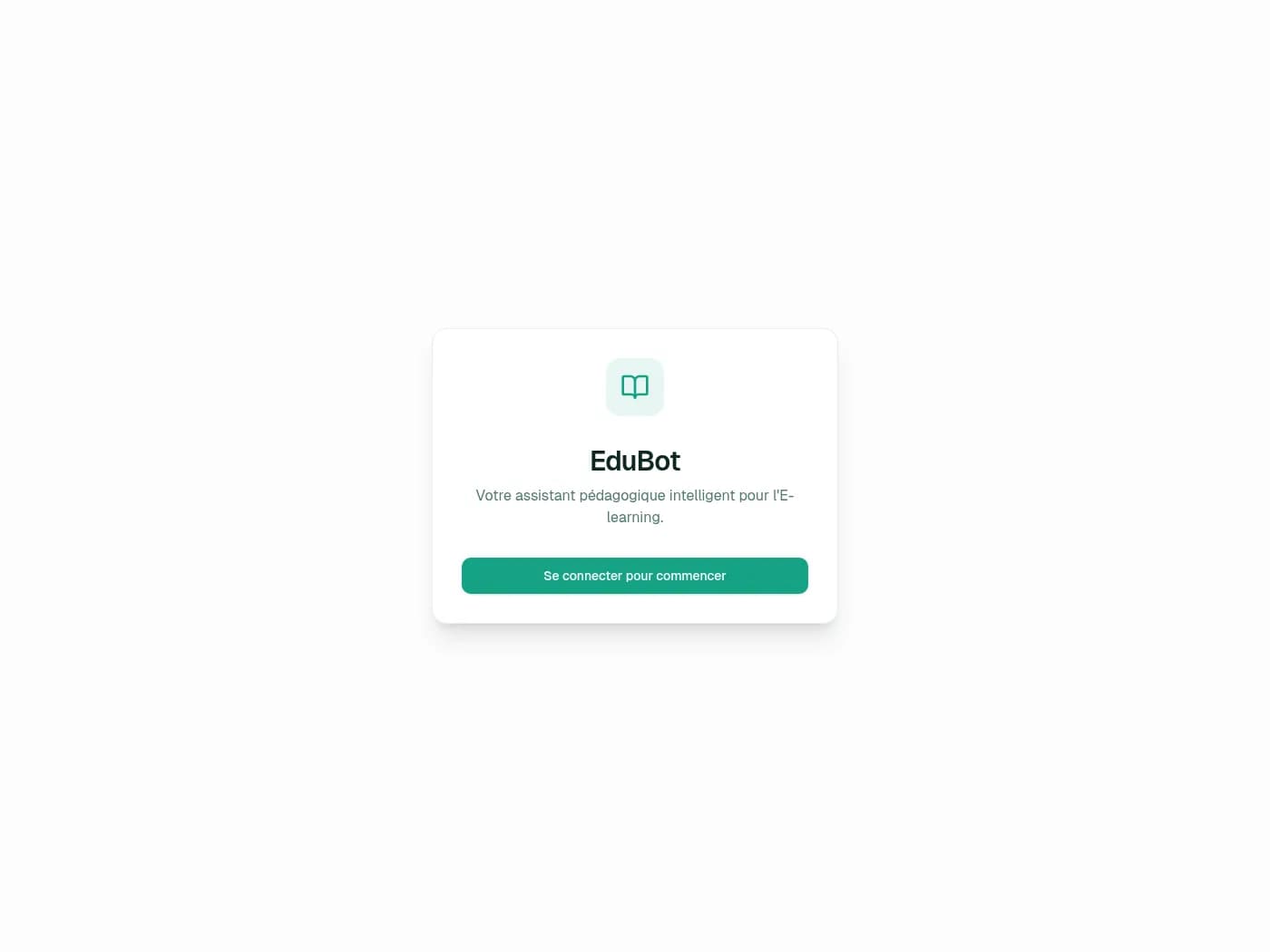 EduBot E-Learning Assistant