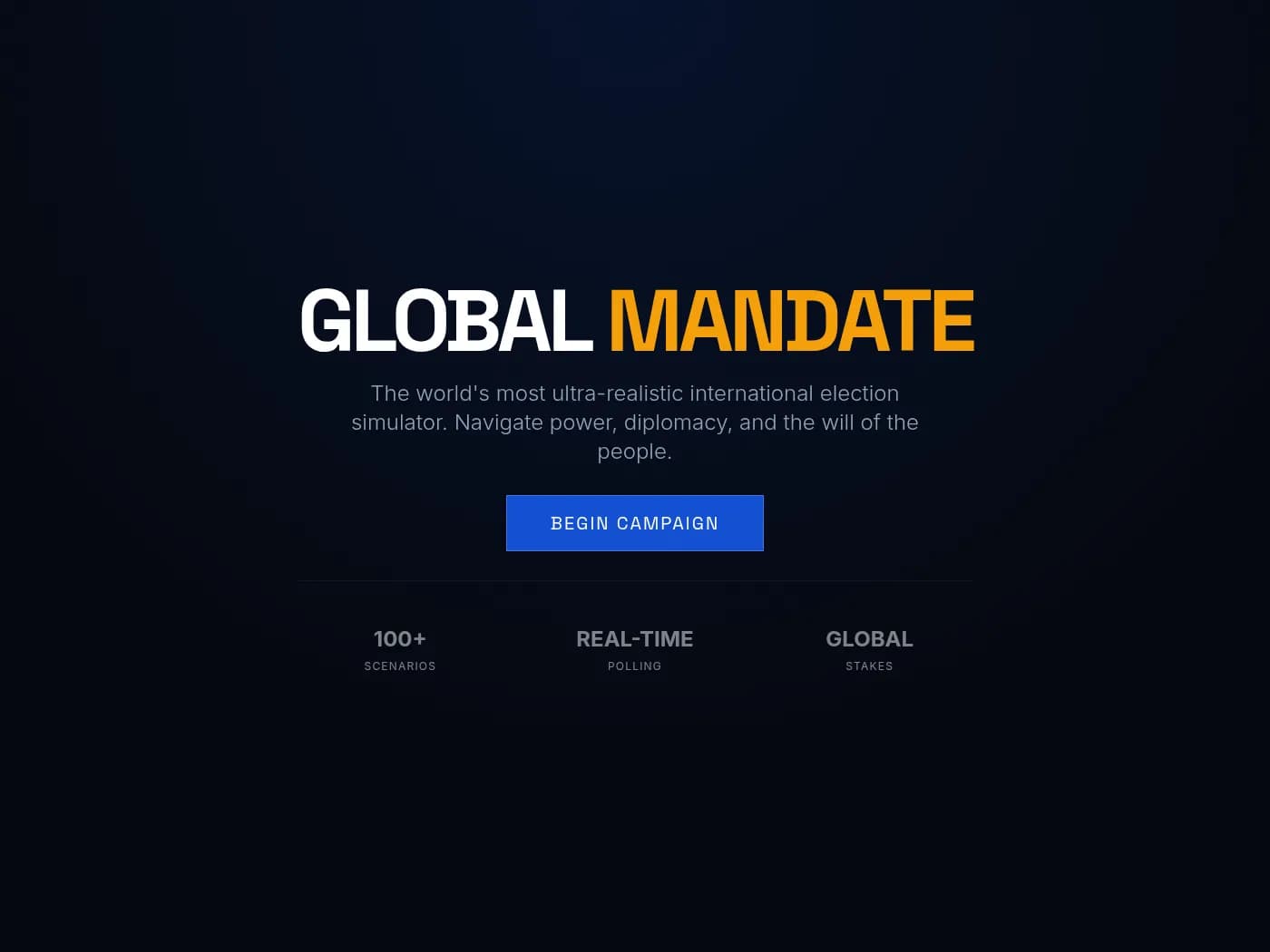 Global Election Simulator
