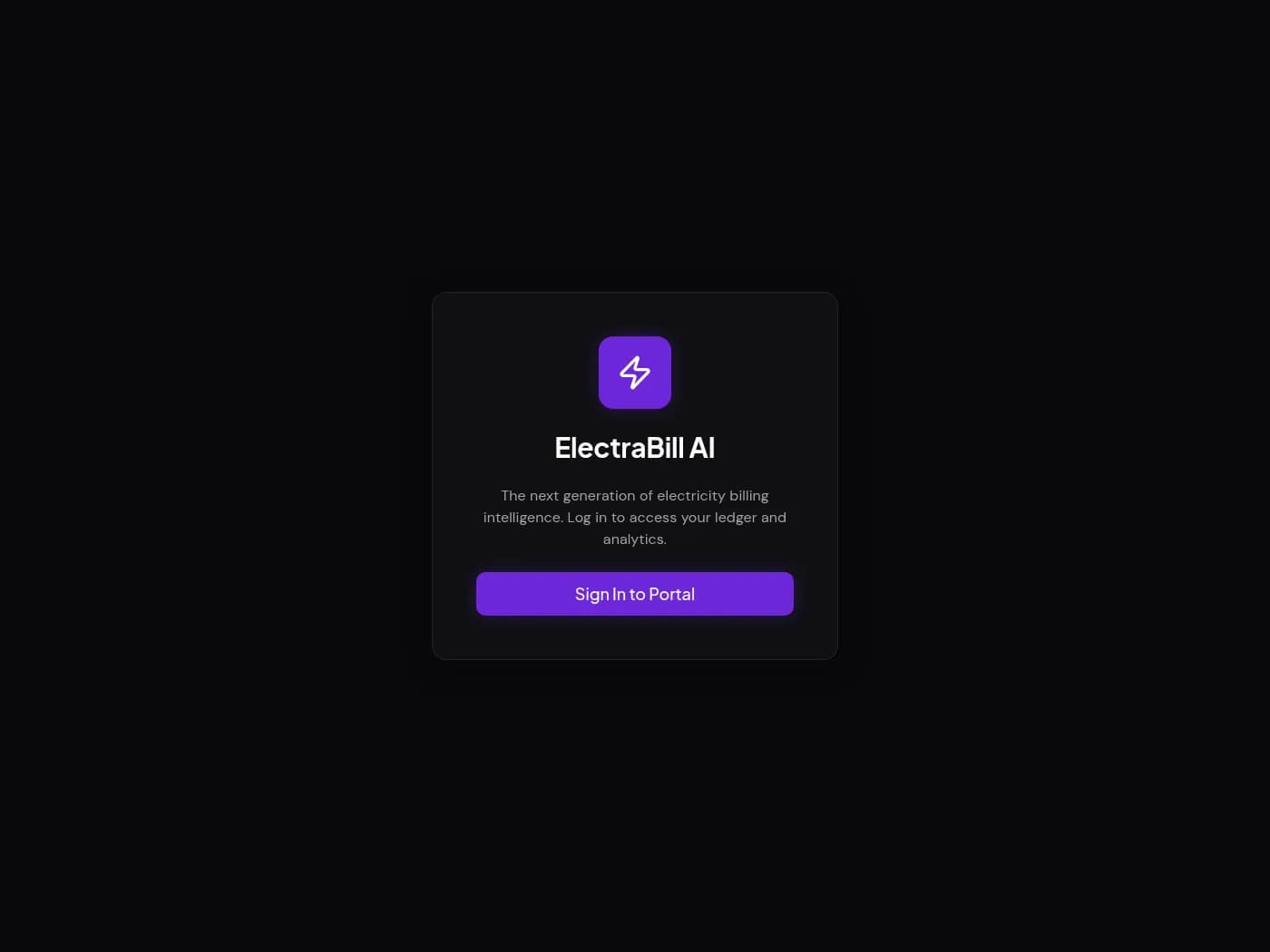 ElectraBill AI Ledger