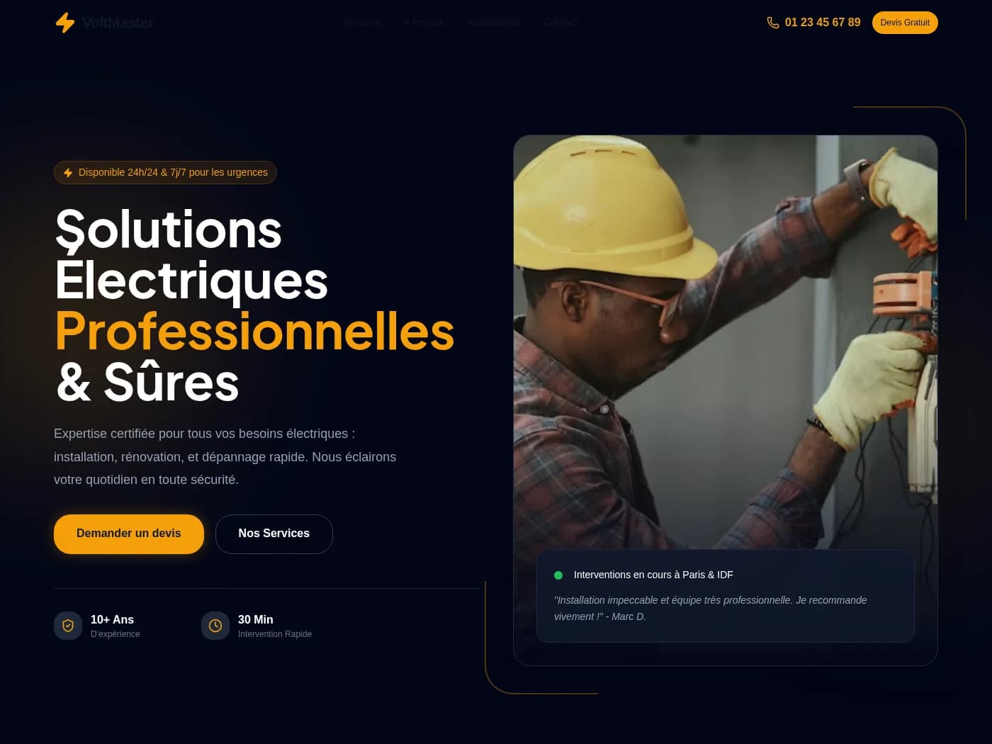 Électricien Web Présence