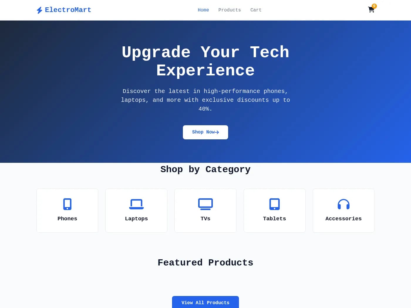 ElectroMart Webstore