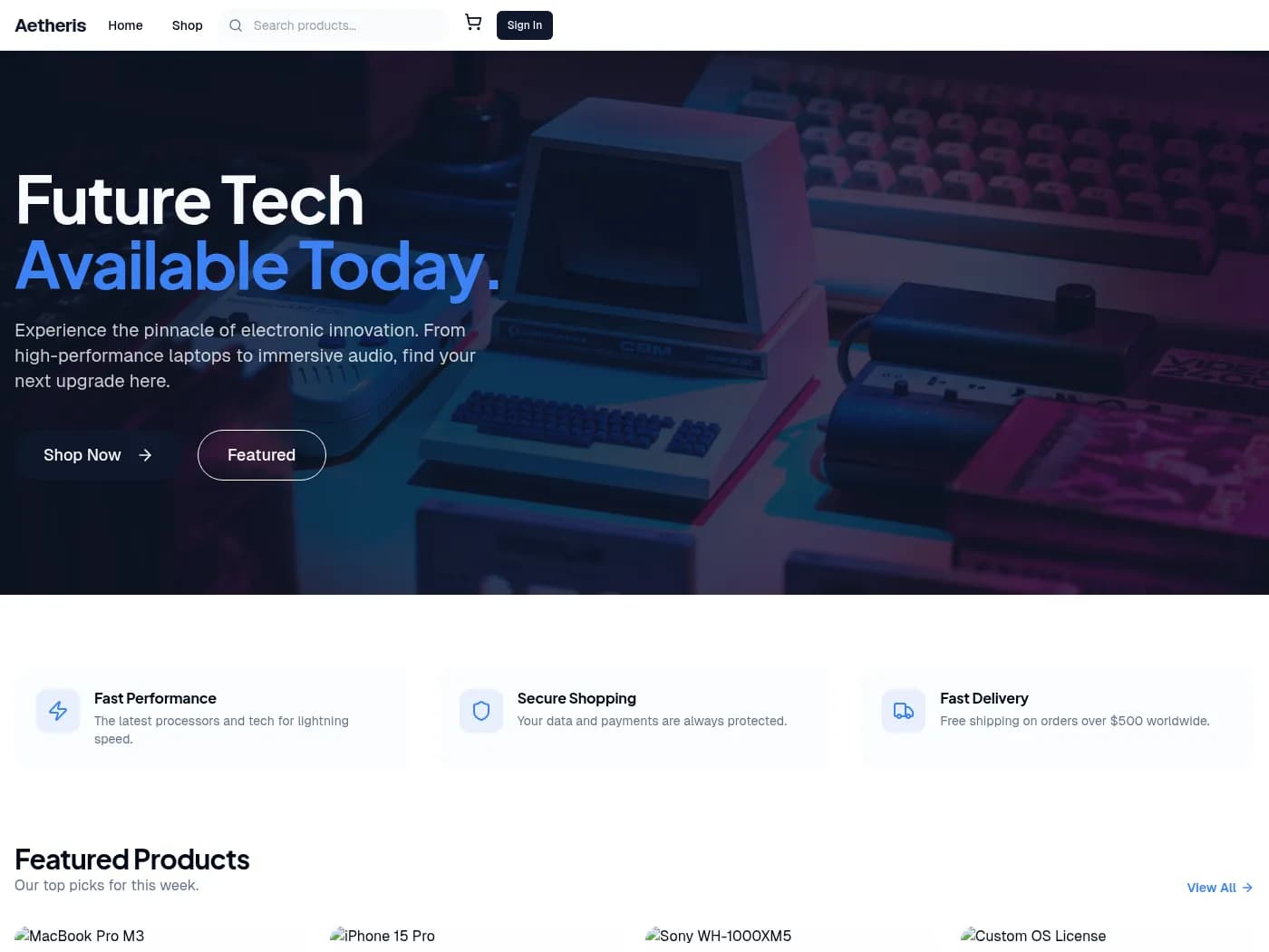 ElectroShop Online