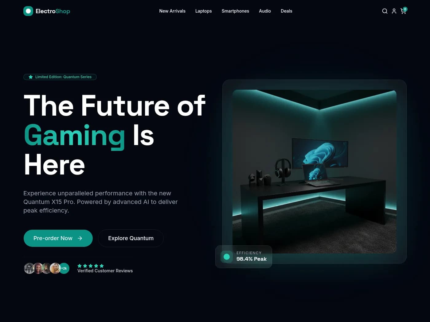 ElectroShop Landing