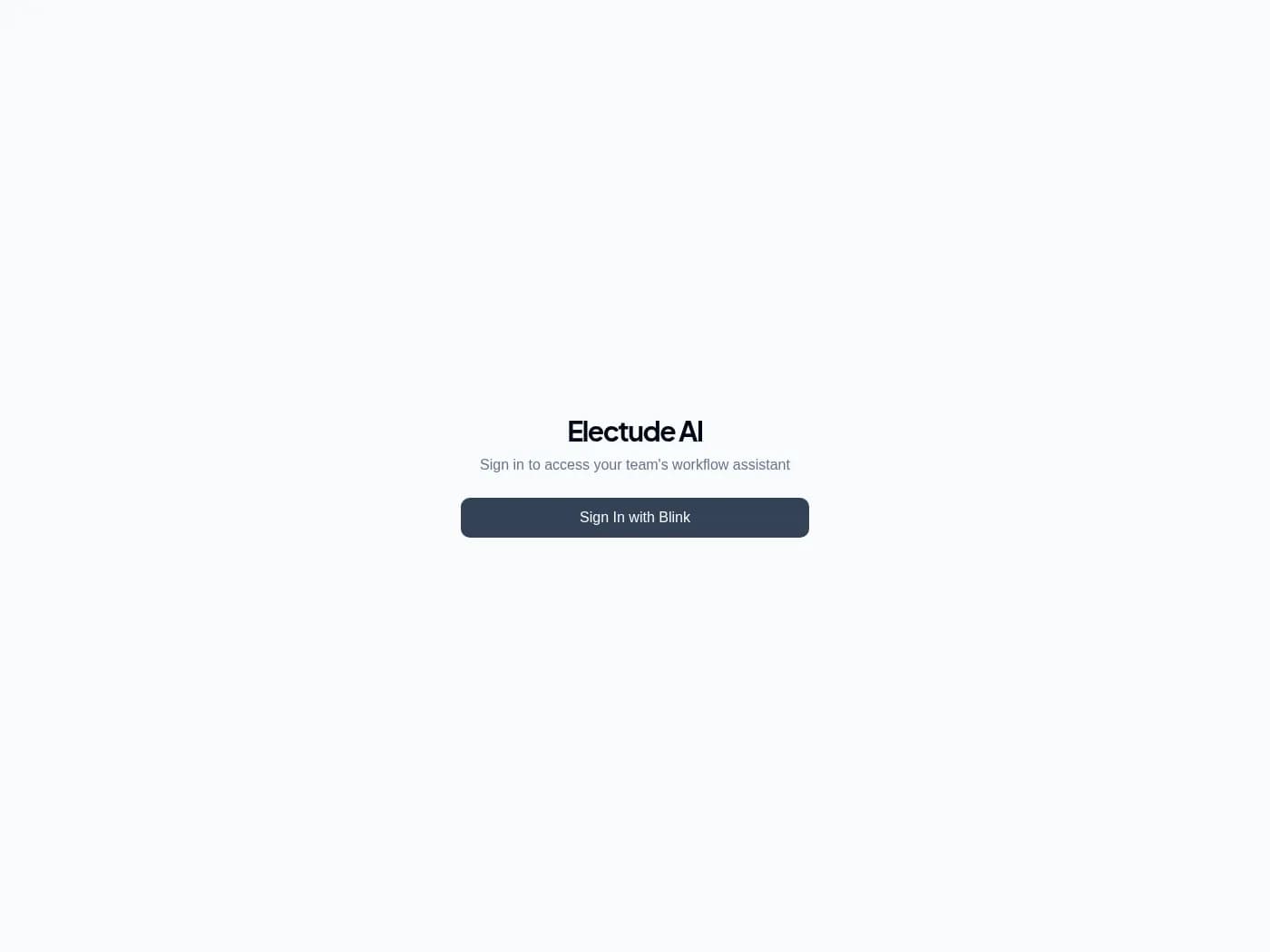 Electude AI Workflow Assistant