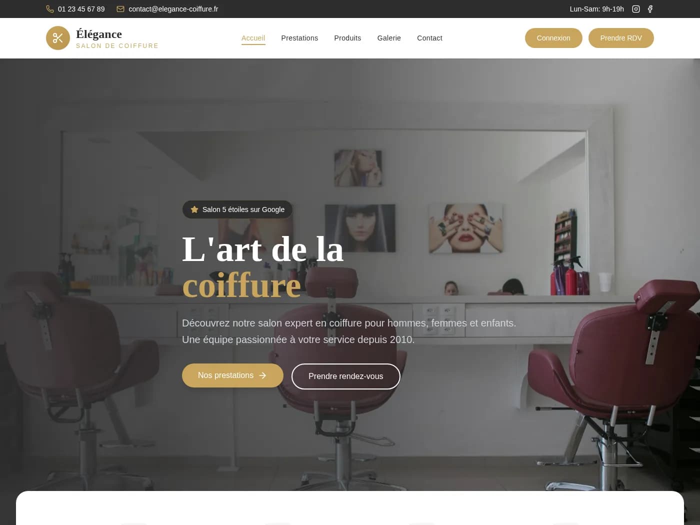 Élégance Coiffure App