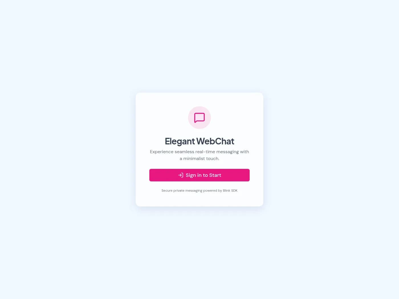 Elegant WebChat UI