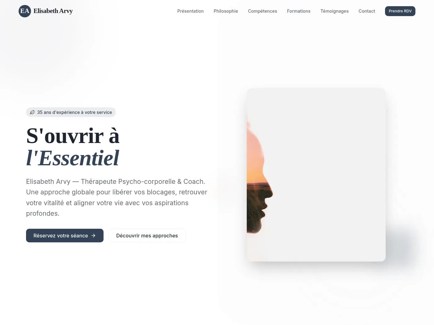 Elisabeth Arvy Modern Site