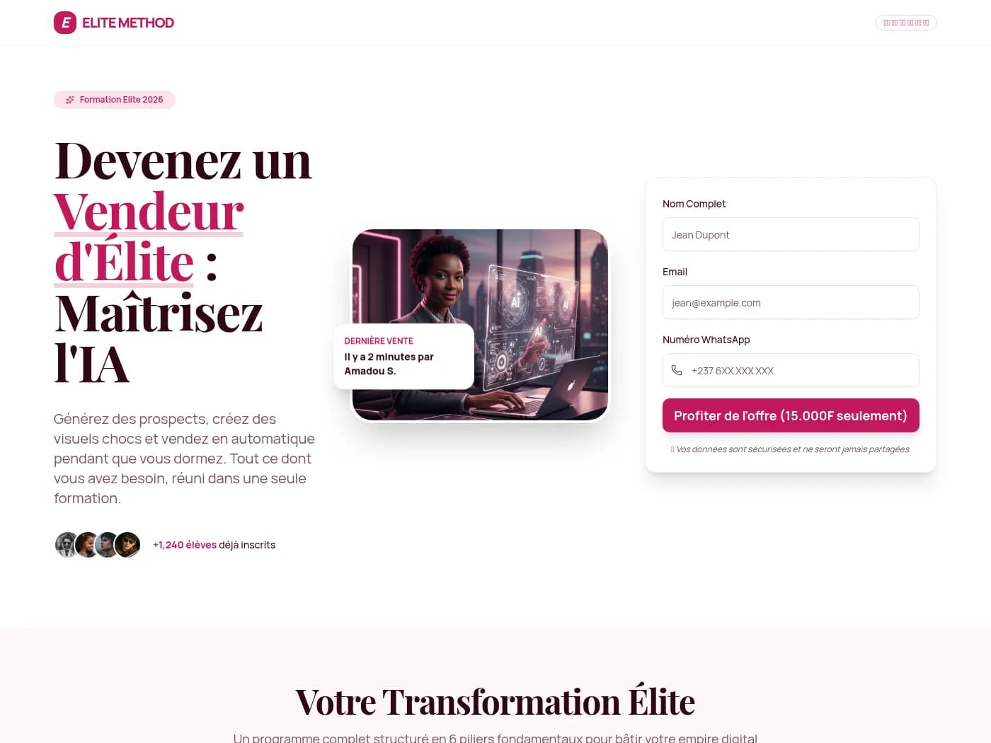 Elite AI Sales Funnel