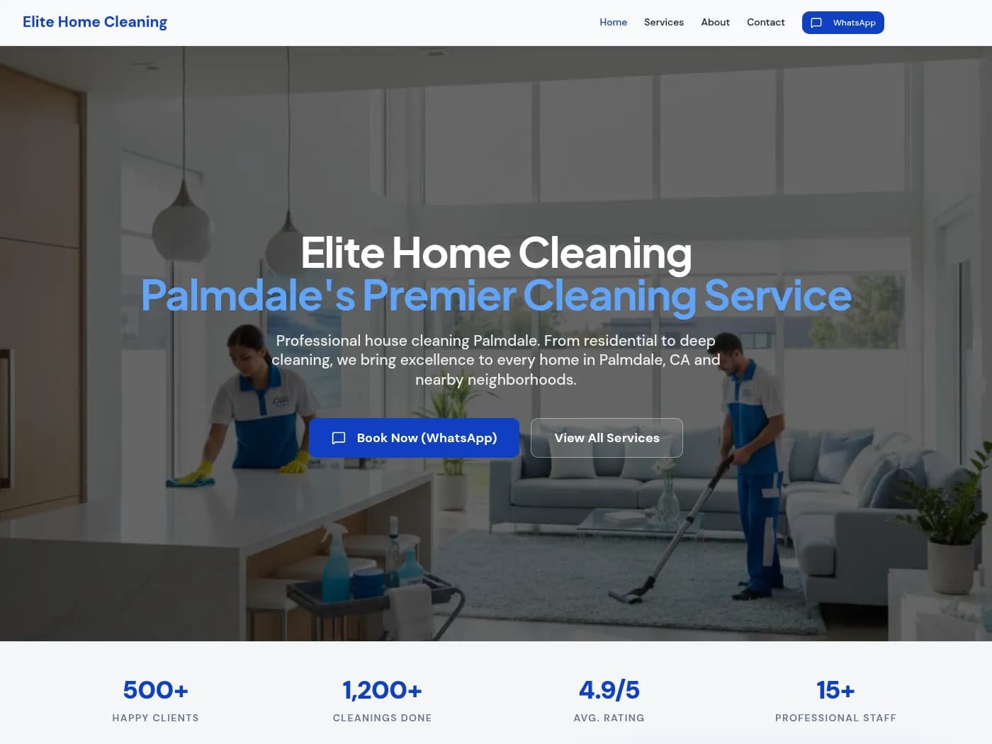 Elite Home Cleaning Site