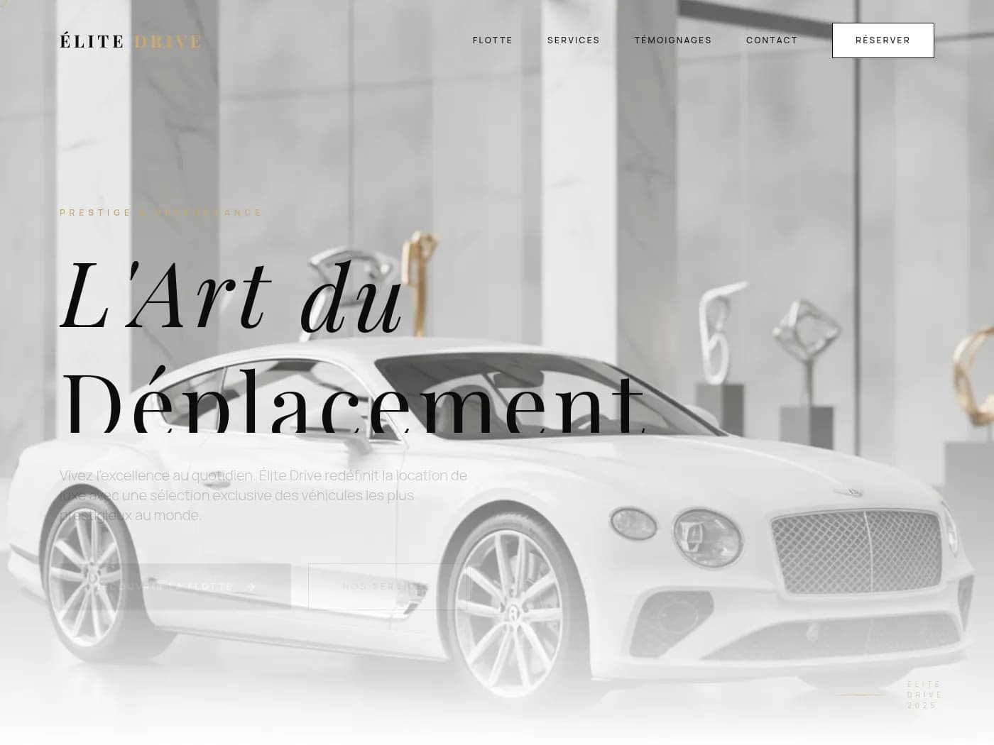 ÉLITE DRIVE Luxury Site