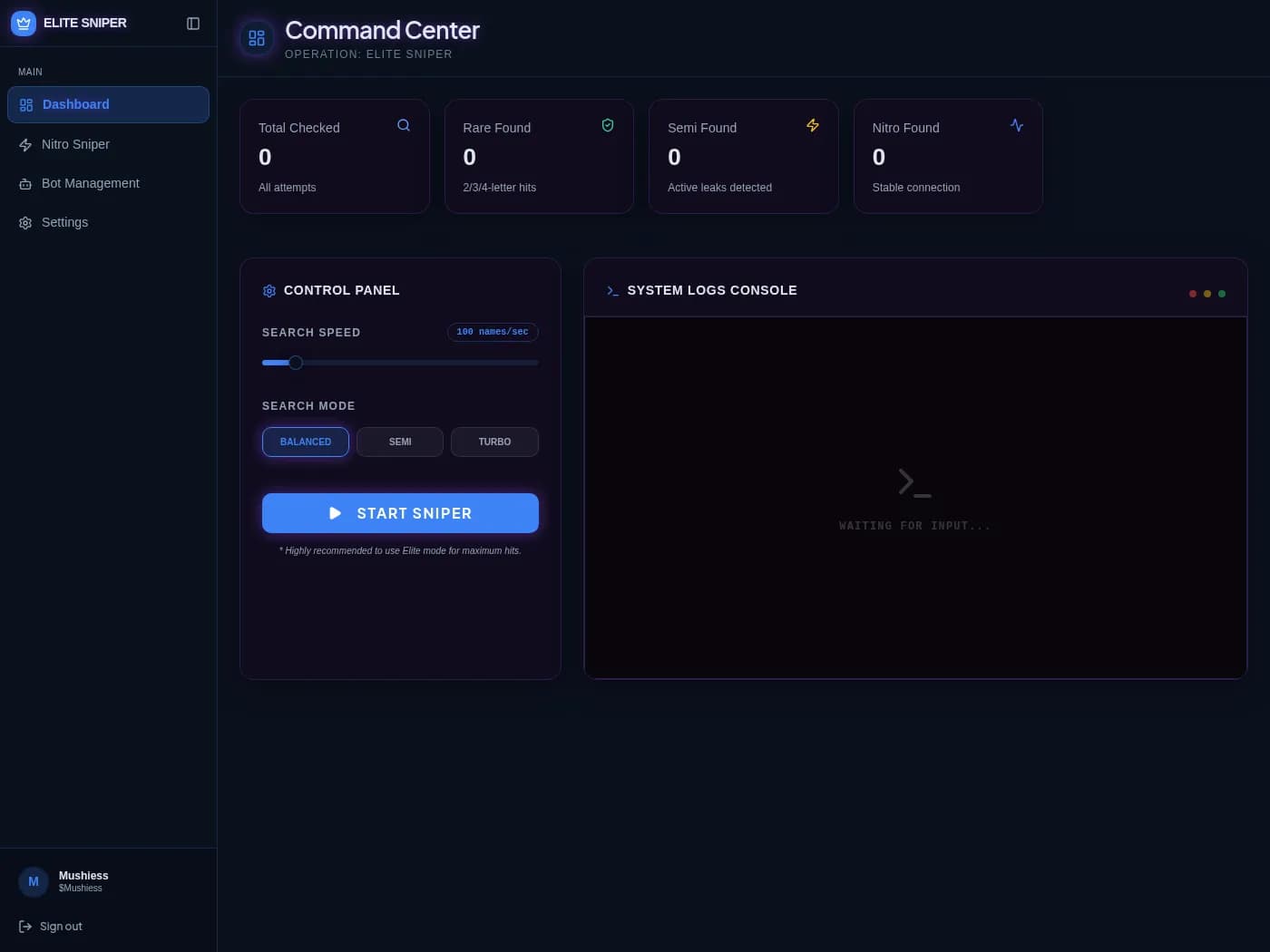 Elite Discord Name Sniper
