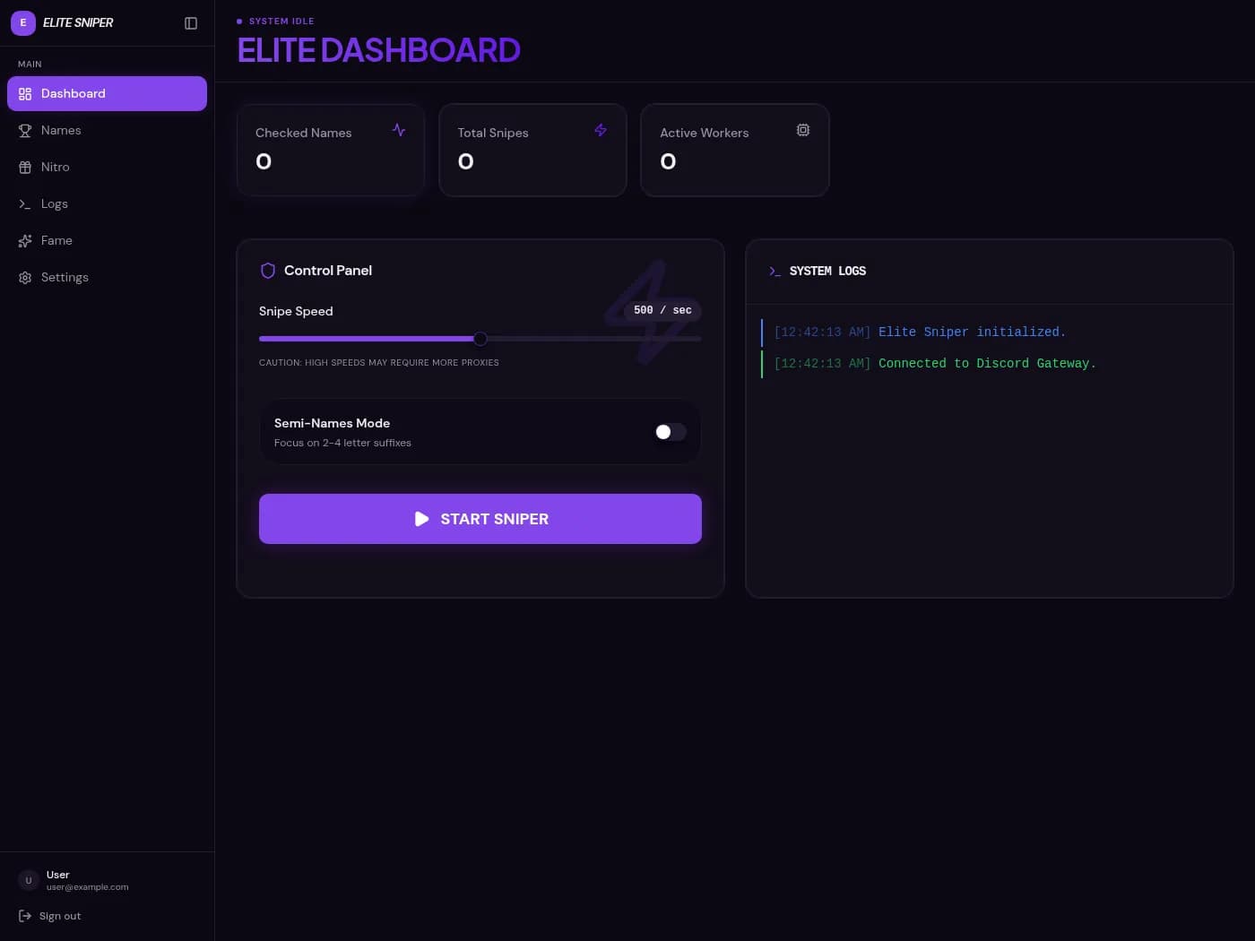 Elite Discord Name Sniper