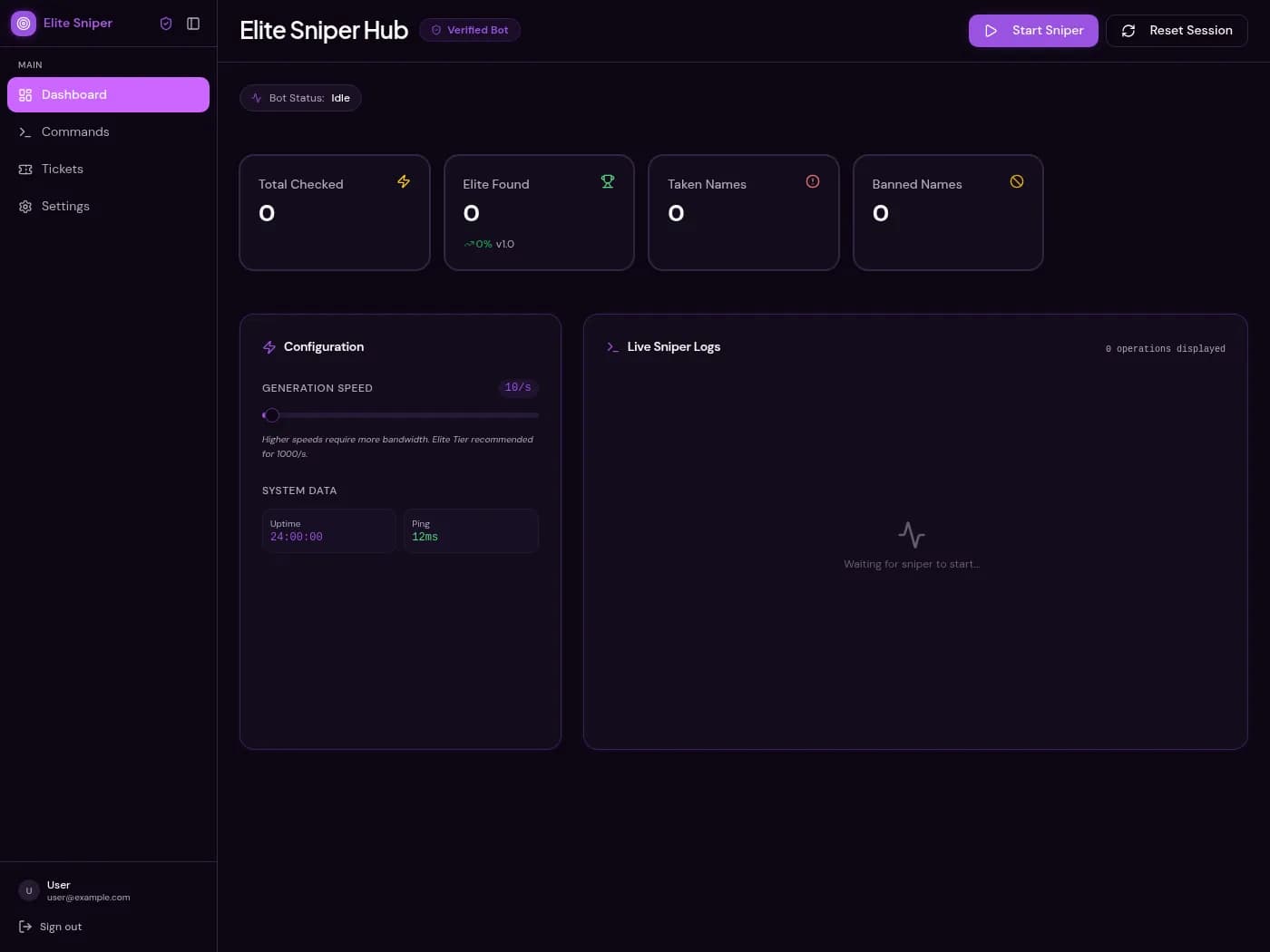 Elite Name Sniper Bot
