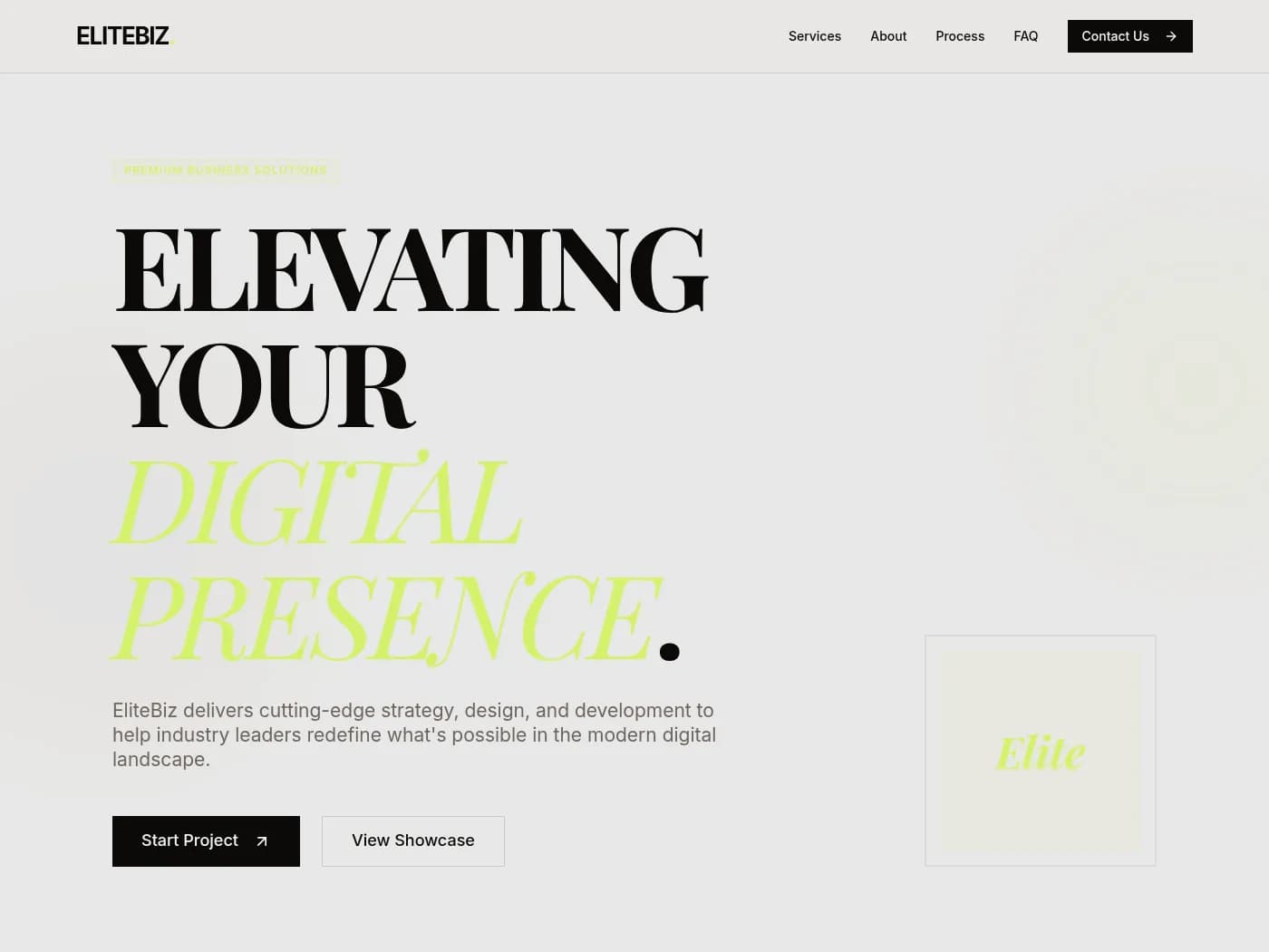 EliteBiz Website