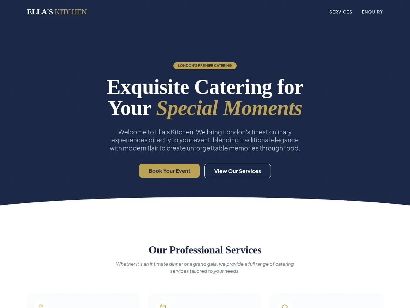 Ellas Kitchen Leads Page
