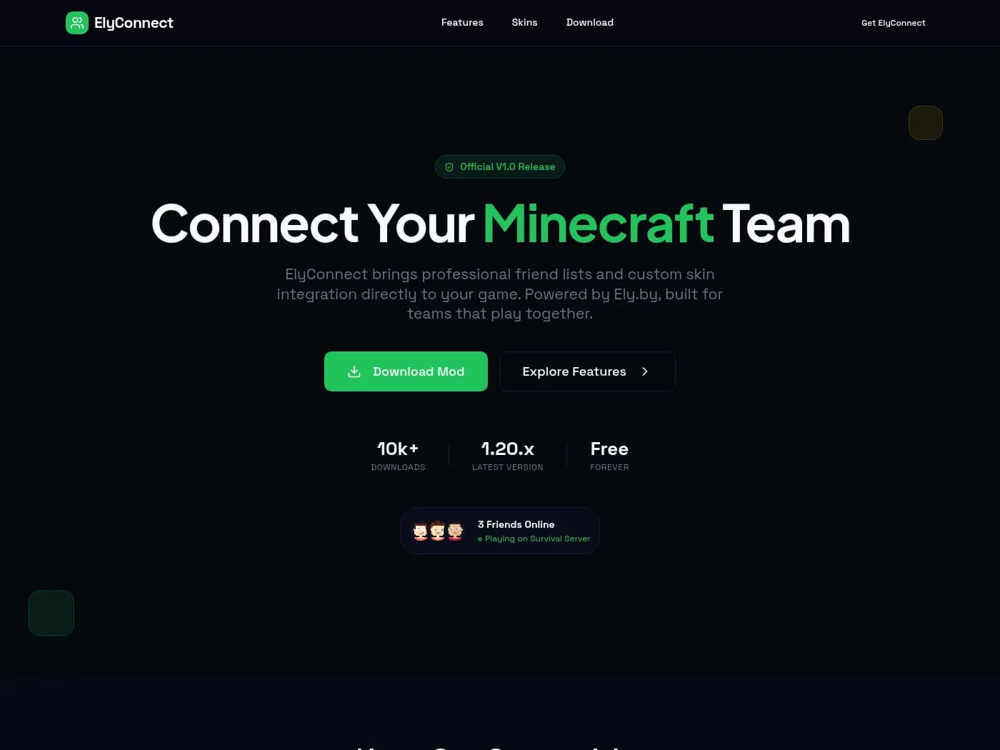 ElyConnect Minecraft Mod
