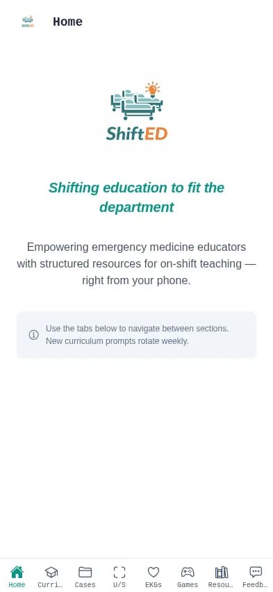 EM Shift Teaching App