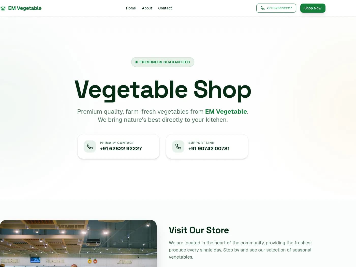 EM Vegetable Shop