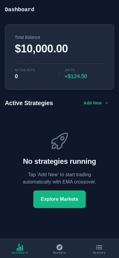 EMA Crossover Trader
