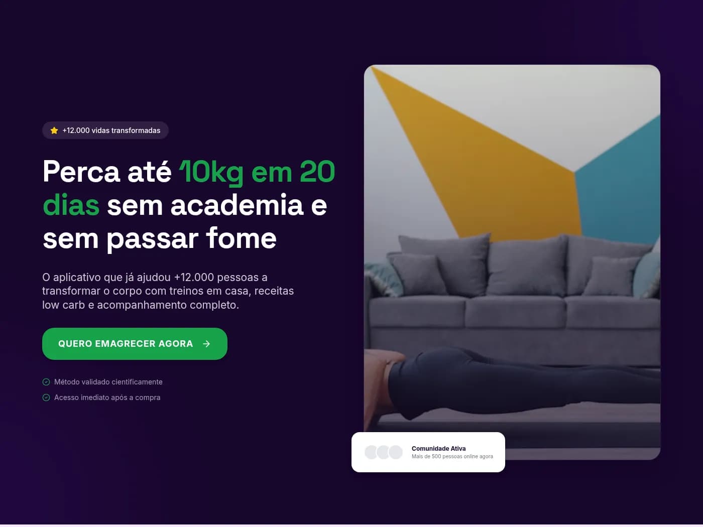 Emagreça Já Landing Page