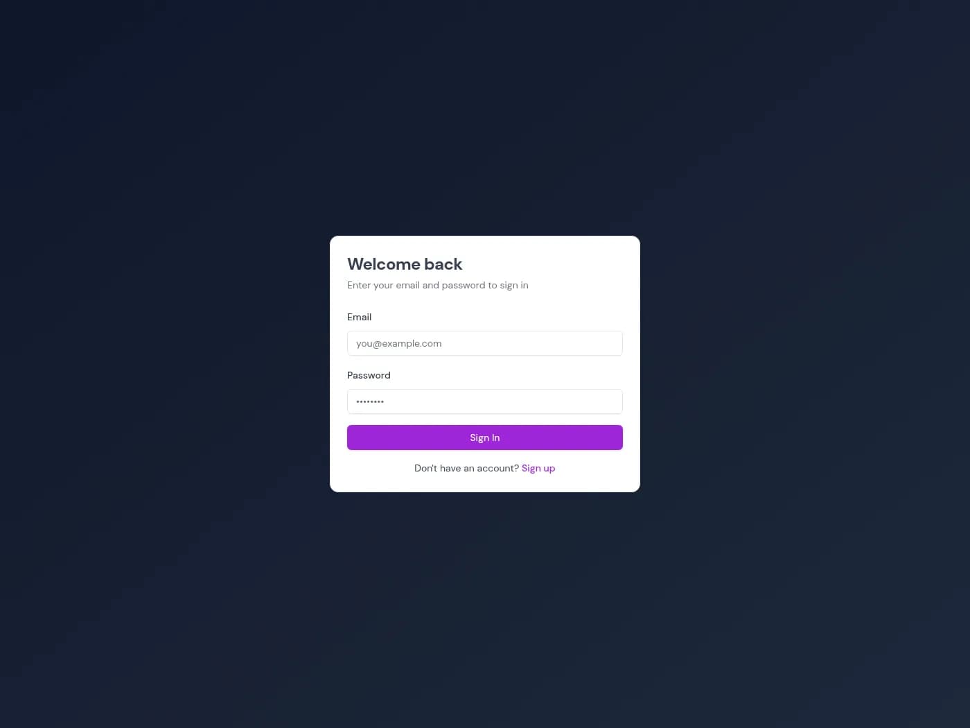 Simple Email Auth