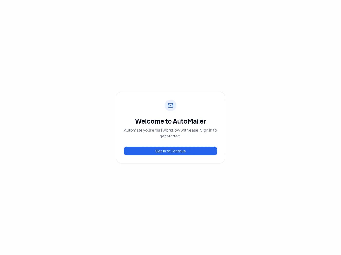 AutoMailer Web App
