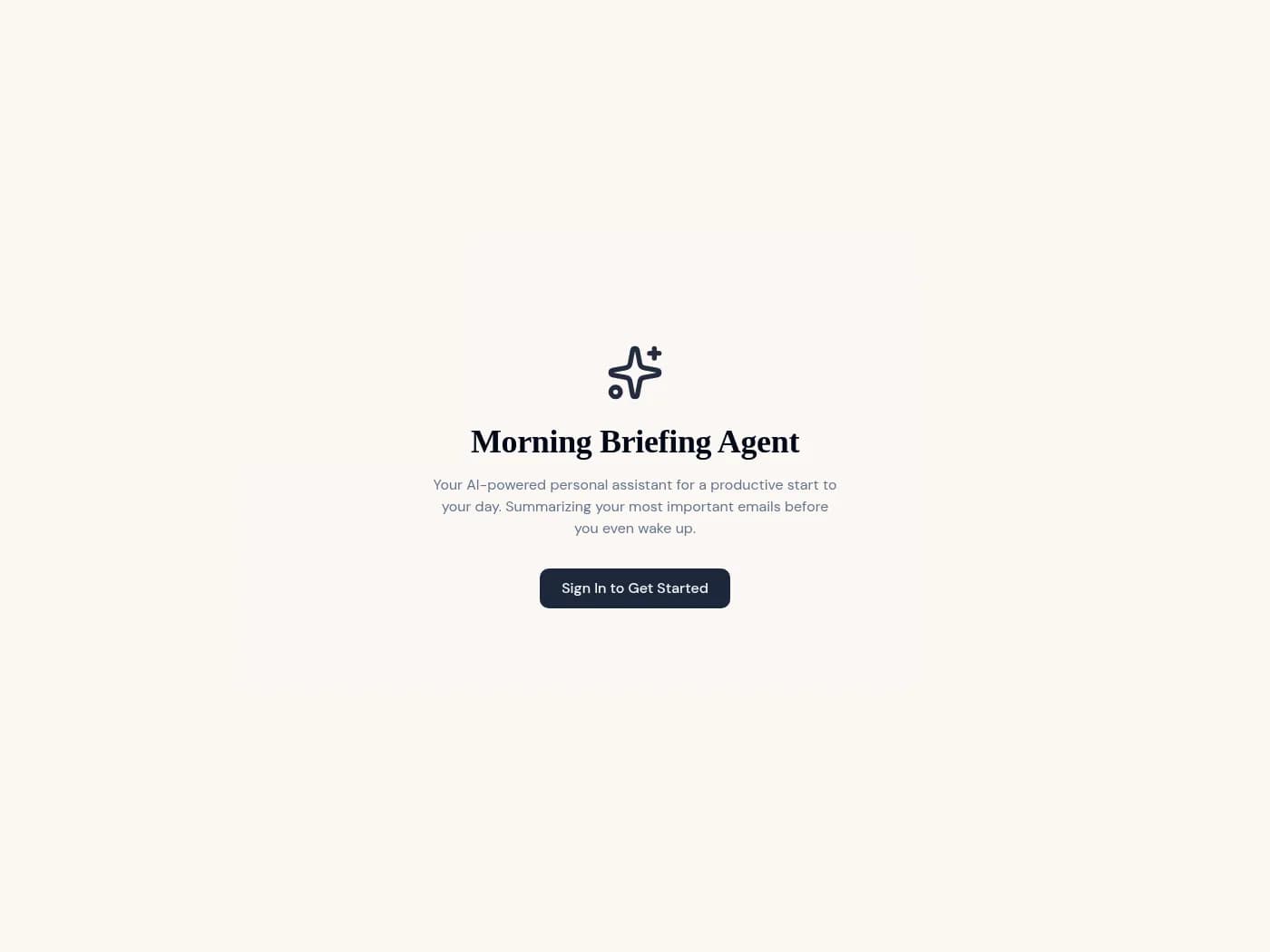 Morning Email Briefing Agent