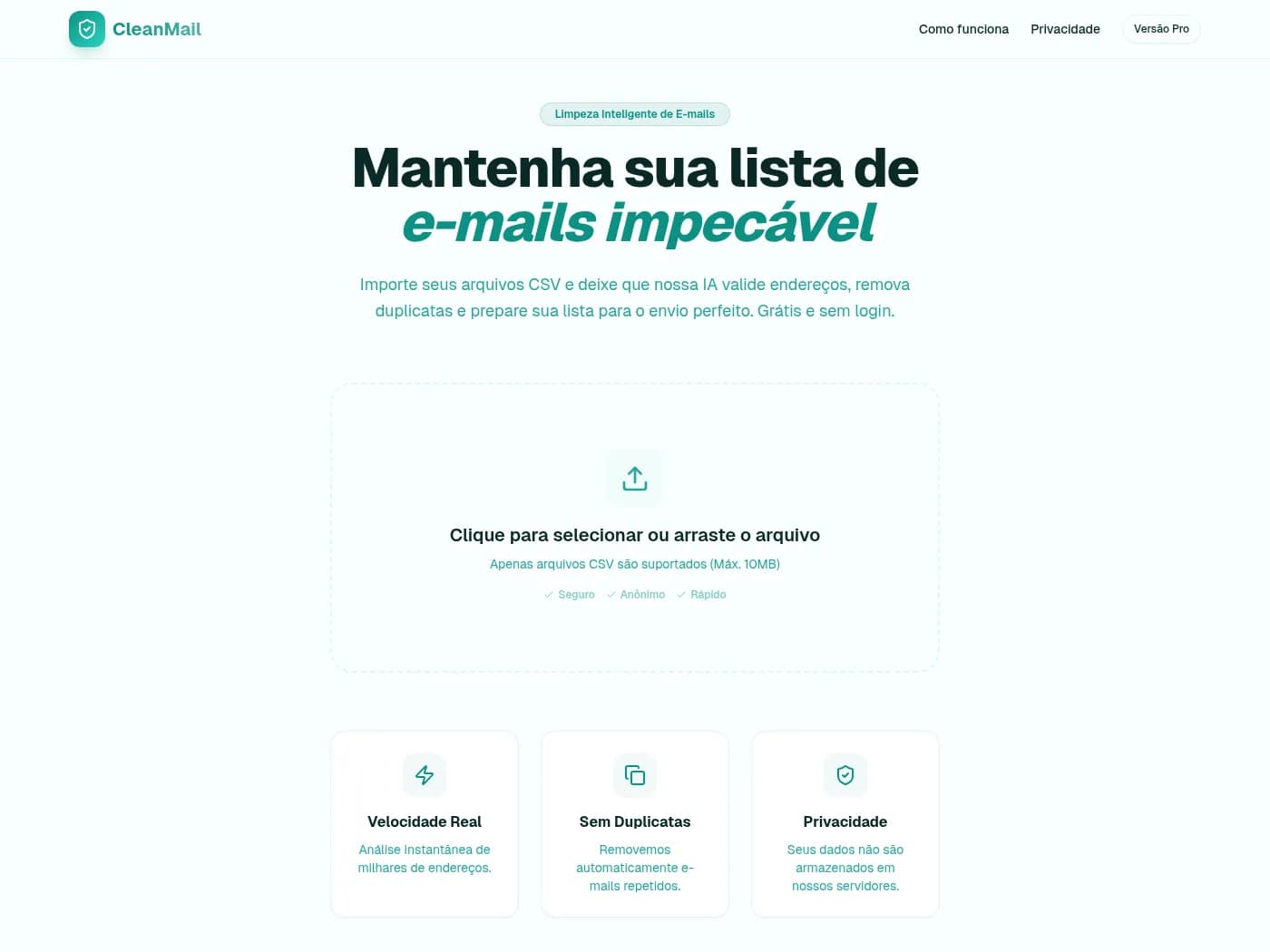 CleanMail CSV Analyzer