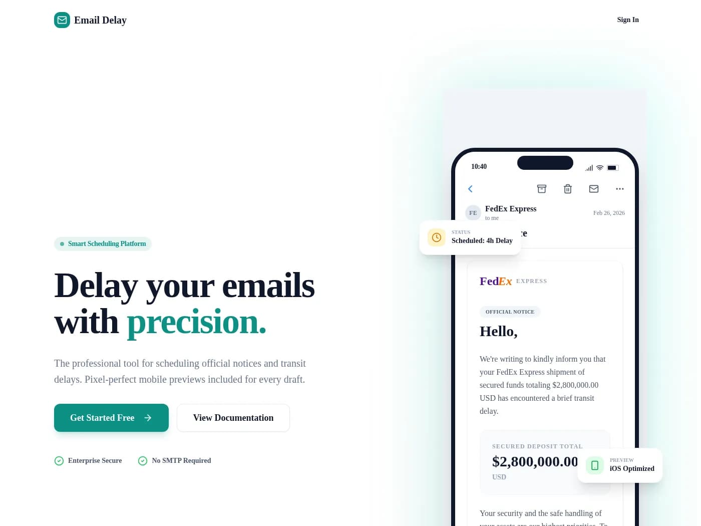 Email Delay Clone