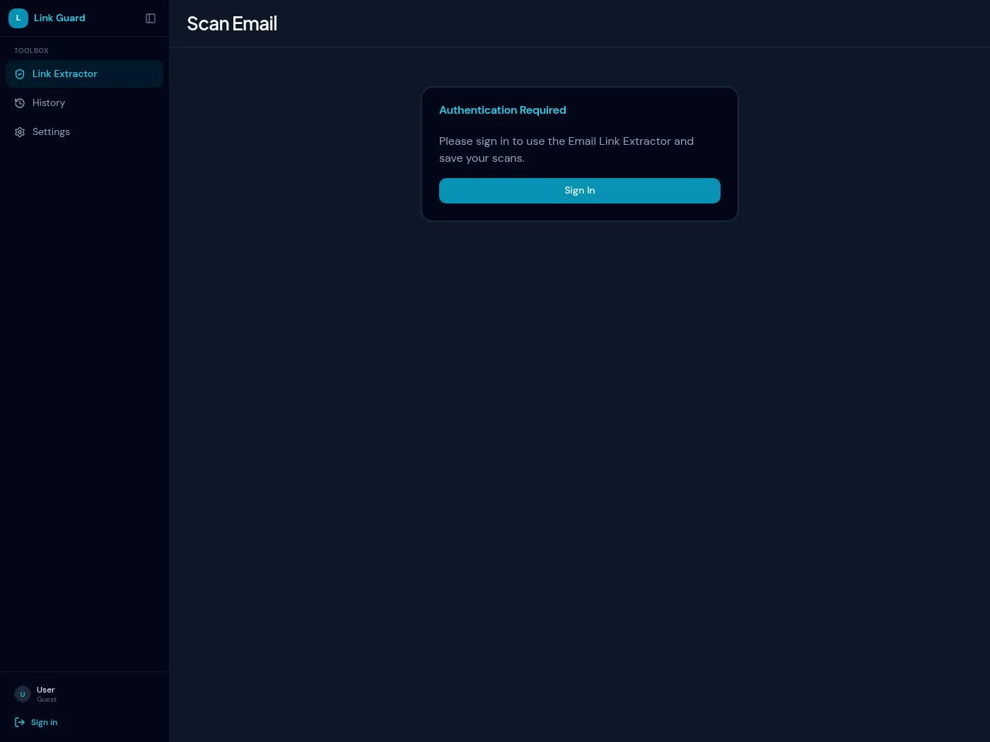 Email Link Extractor