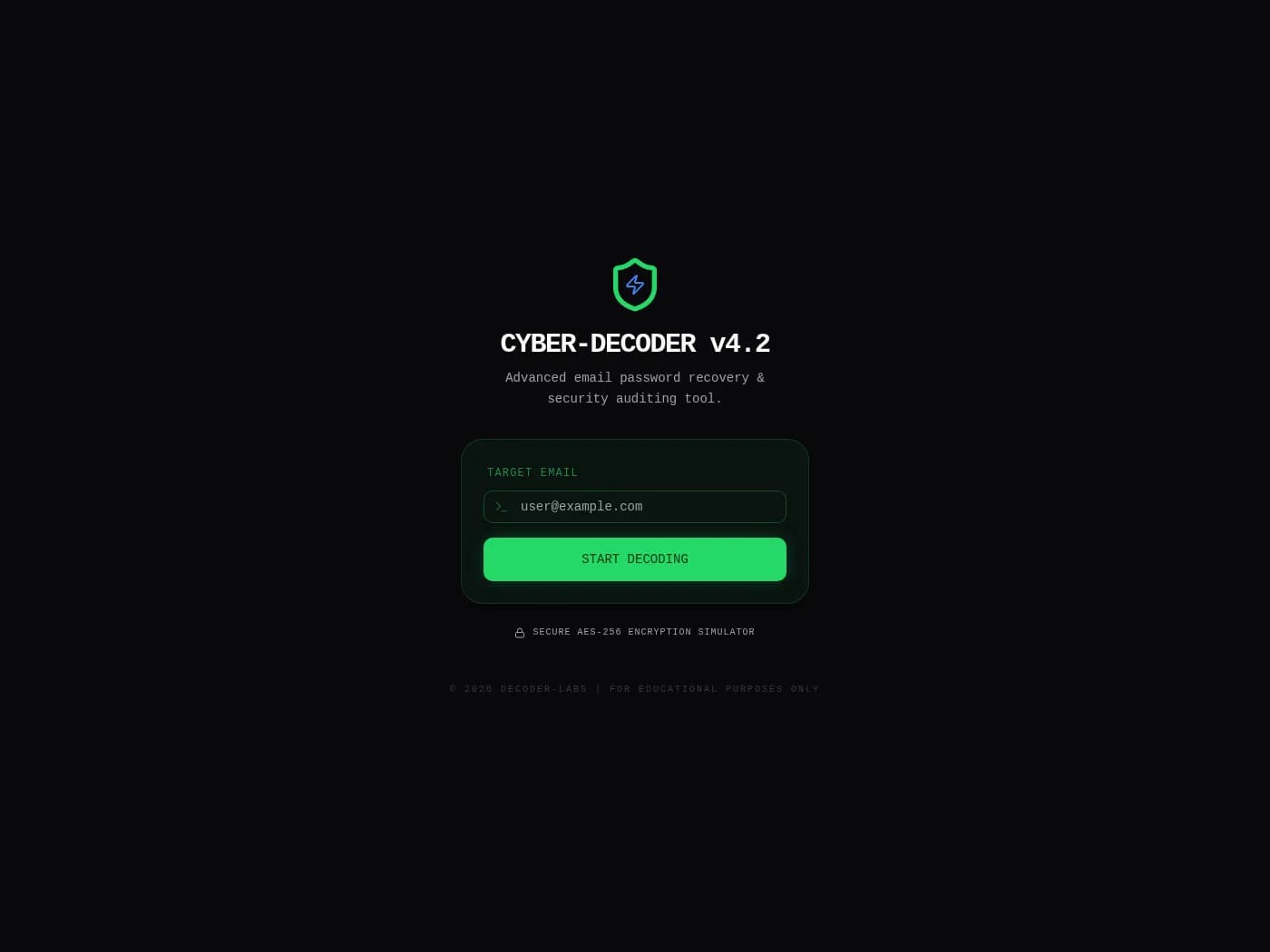 Instant Email Password Decoder