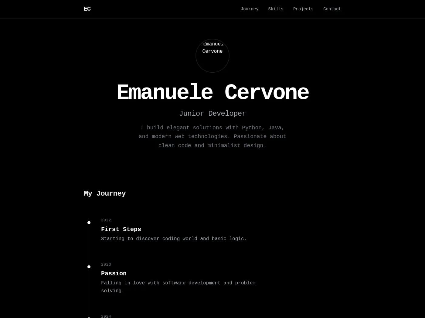 EmanueleDev Portfolio