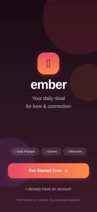 Ember Relationship App