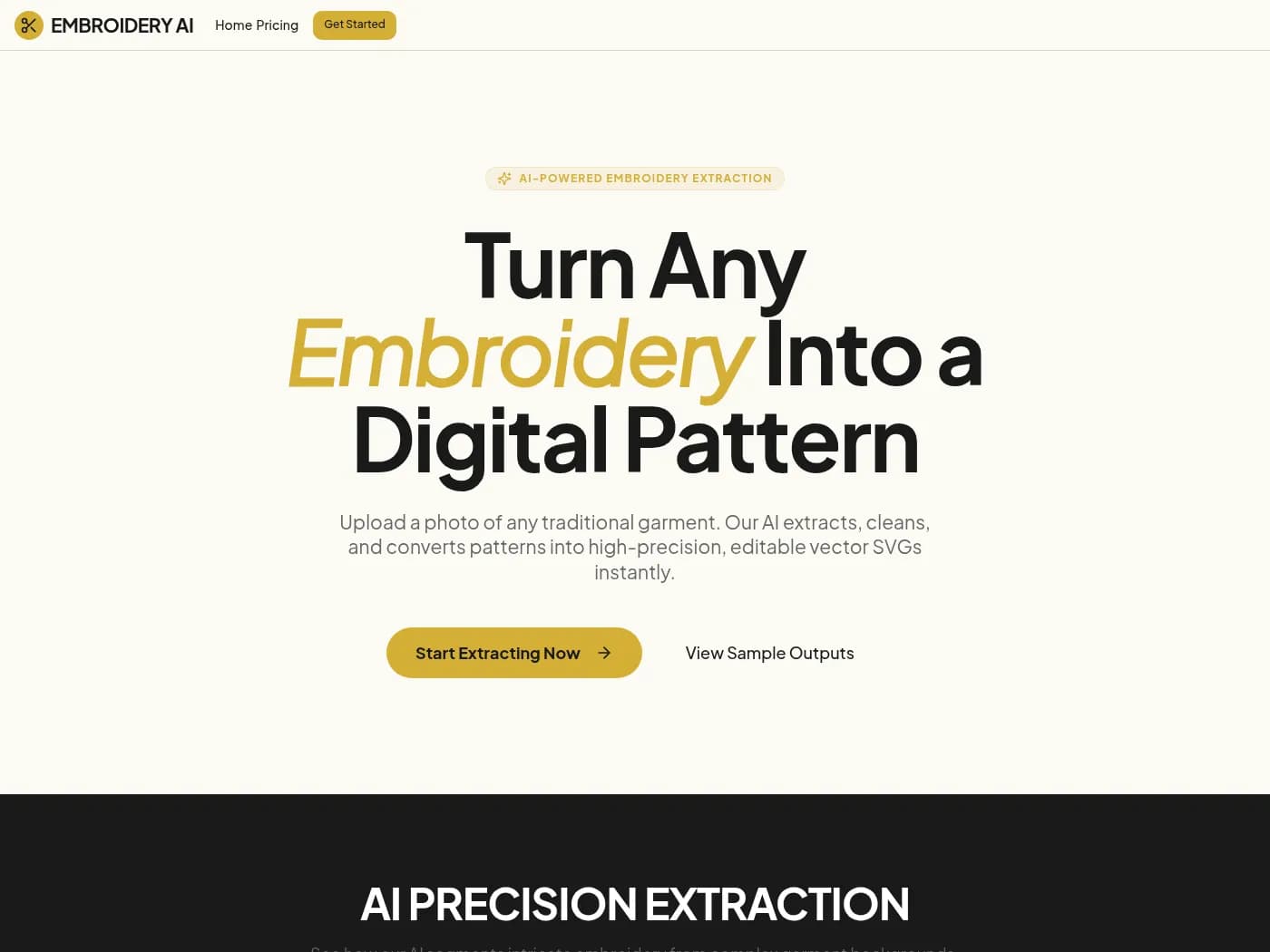 Embroidery AI Extractor
