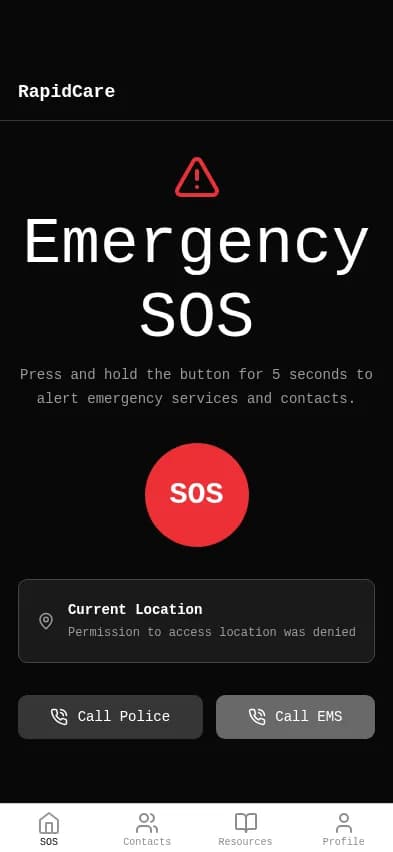 RapidCare Emergency App