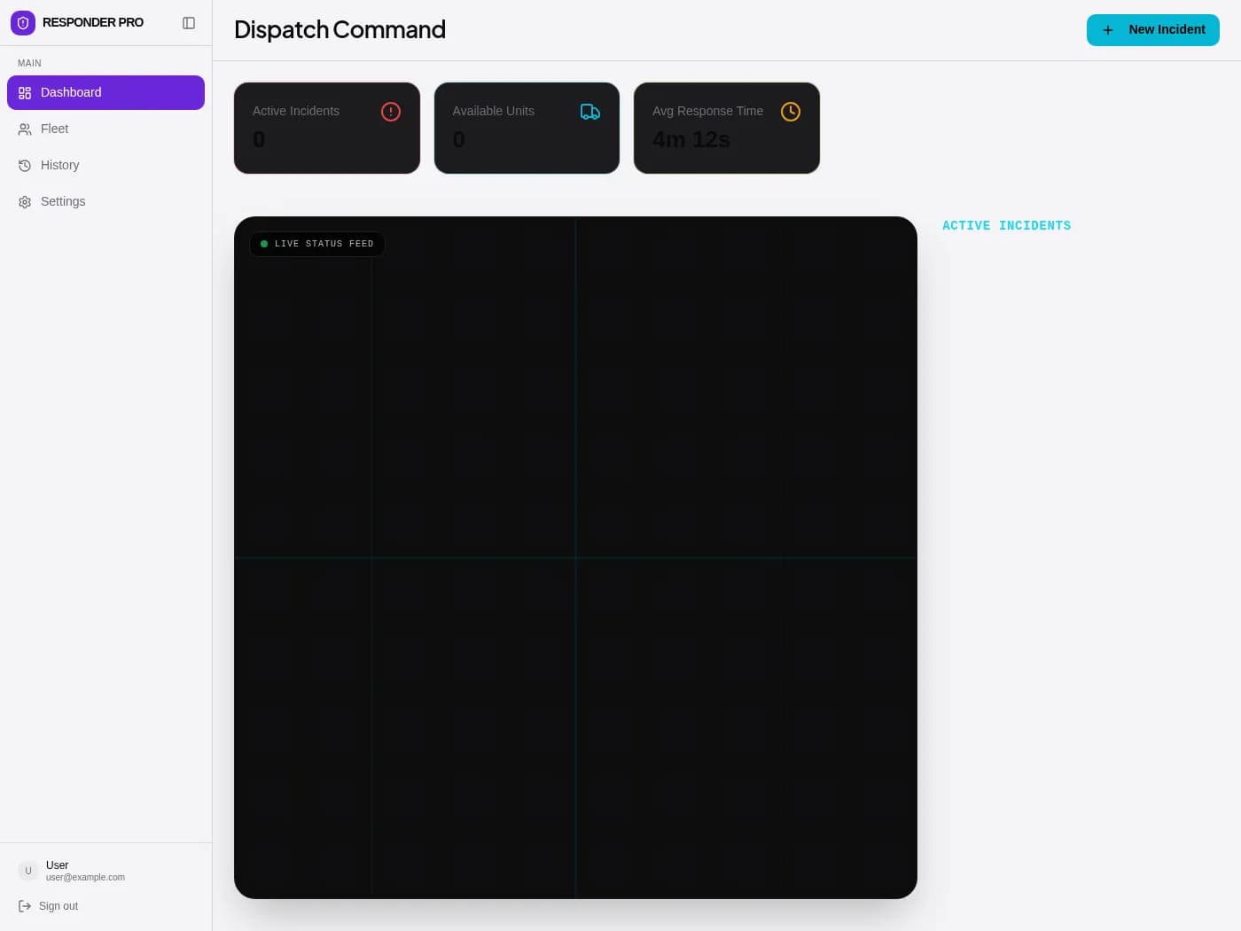 Responder Dashboard Pro